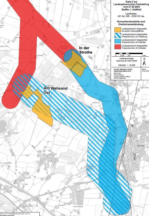 Amprion legt sich fest: Hier entsteht die Konverterstation Bohmte