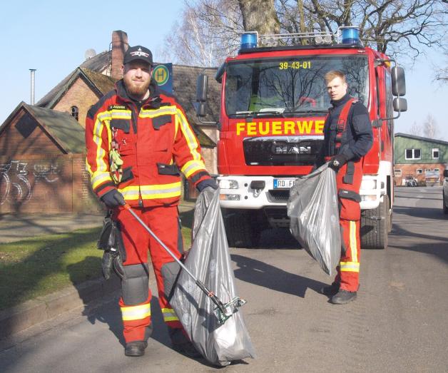 Unsere sauberes Schleswig-Holstein Müll sammeln im Raum Rendsburg
