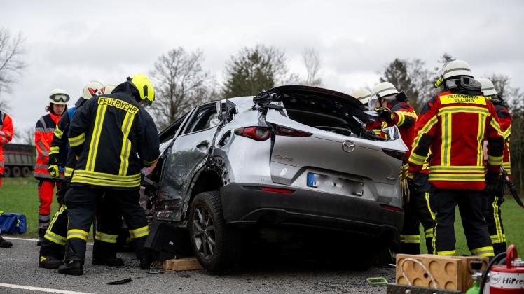 Zwei Verletzte bei Unfall auf der Grenzstraße nahe Jardelund