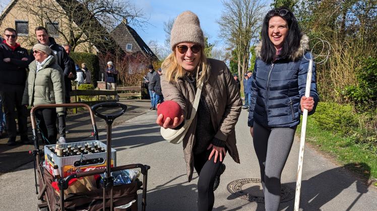 Krogaspe: 60 Aktive beim Boßelturnier