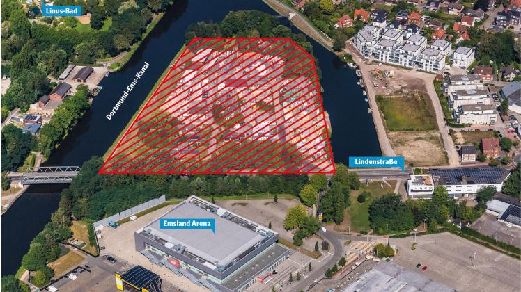 Alter Hafen in Lingen: Die Stadt ist Flächenbesitzern zu langsam
