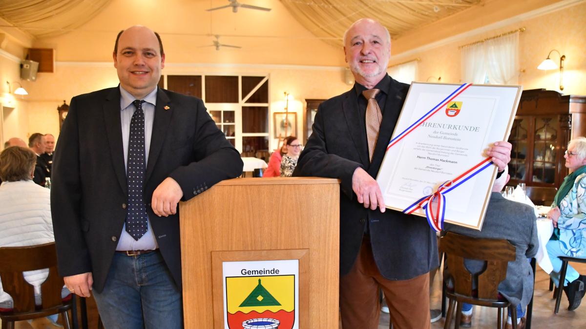 Thomas Hackmann ist neuer Ehrenbürger von Neudorf-Bornstein