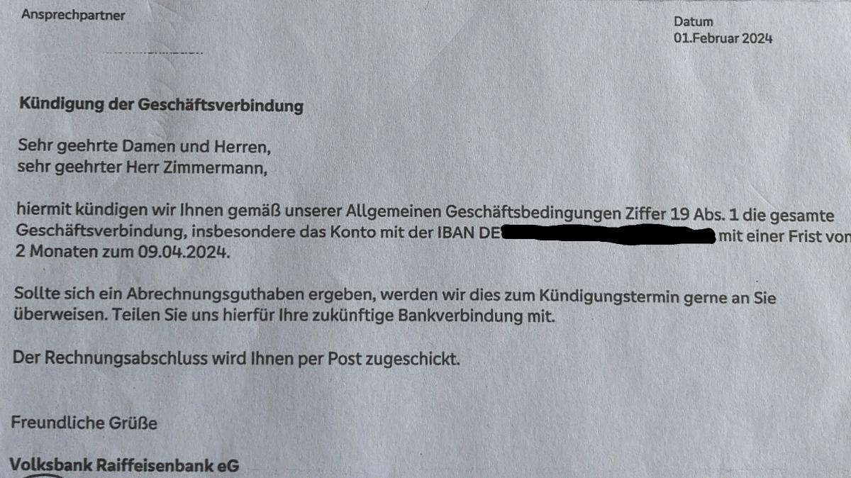 VR-Bank Itzehoe kündigt AfD-Kreisverband Steinburg das Konto