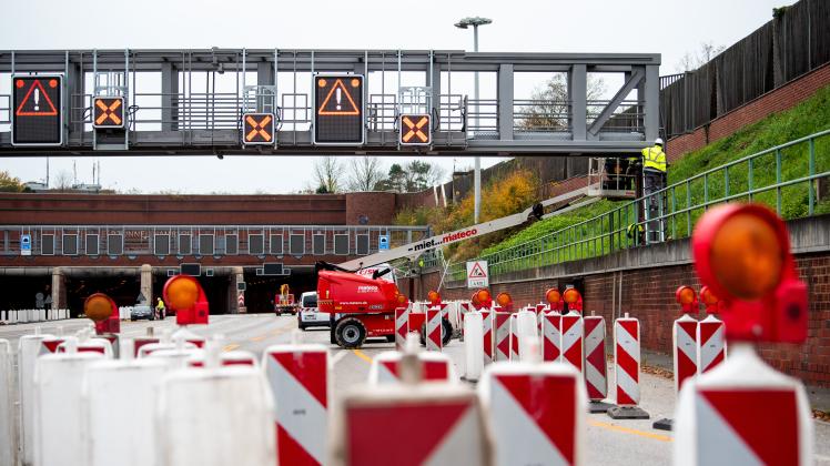 Hamburg: Elbtunnel am Wochenende gesperrt - die Ausweichrouten