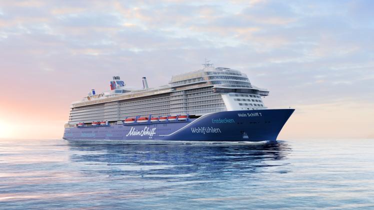 Kreuzfahrtschiff „Mein Schiff 7“ wird in Kieler Bucht getauft