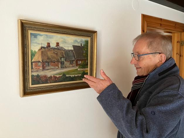 Kurt Nissen rettete ein historisches Reetdachhaus in Husum