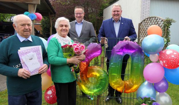 Diamantene Hochzeit der Eheleute Elena und Petru Dima in Bohmte