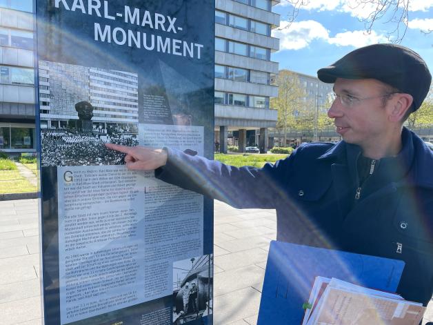 Heute Label einer Industriestadt: Das Marx-Monument in Chemnitz