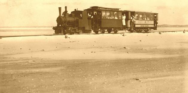 Amrum: Als es mit der Dampflok gemächlich über die Insel ging