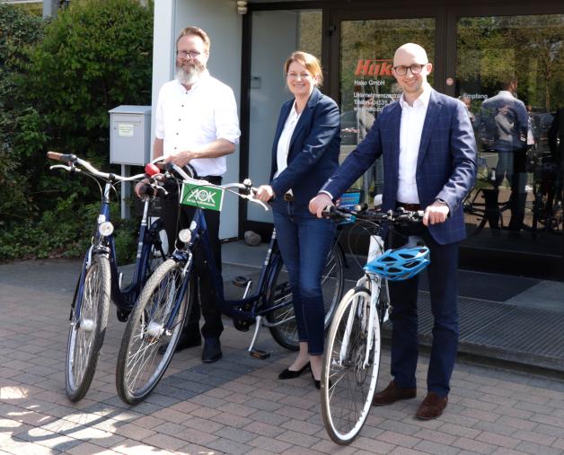 Landesweite AOK Mitmach-Aktion ‚Mit dem Rad zur Arbeit’ gestartet | SHZ