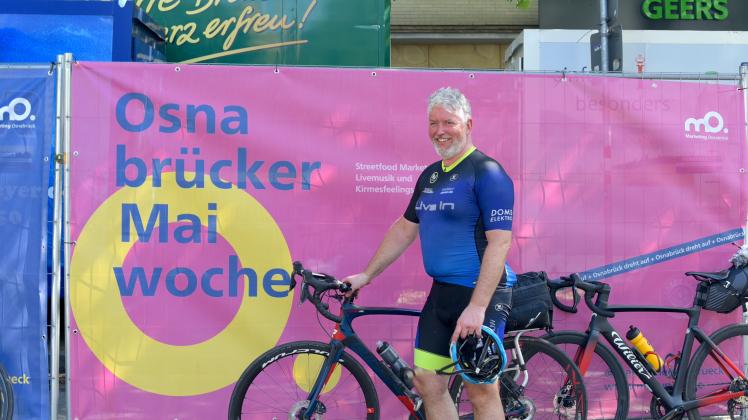 Osnabrücker Frank Stumpe radelte 370 Kilometer nach Osnabrück