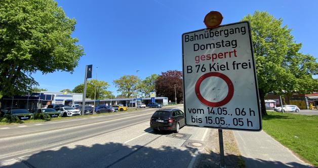 Bahnübergang Domstag in Eckernförde: Sperrung verwirrt Bürger