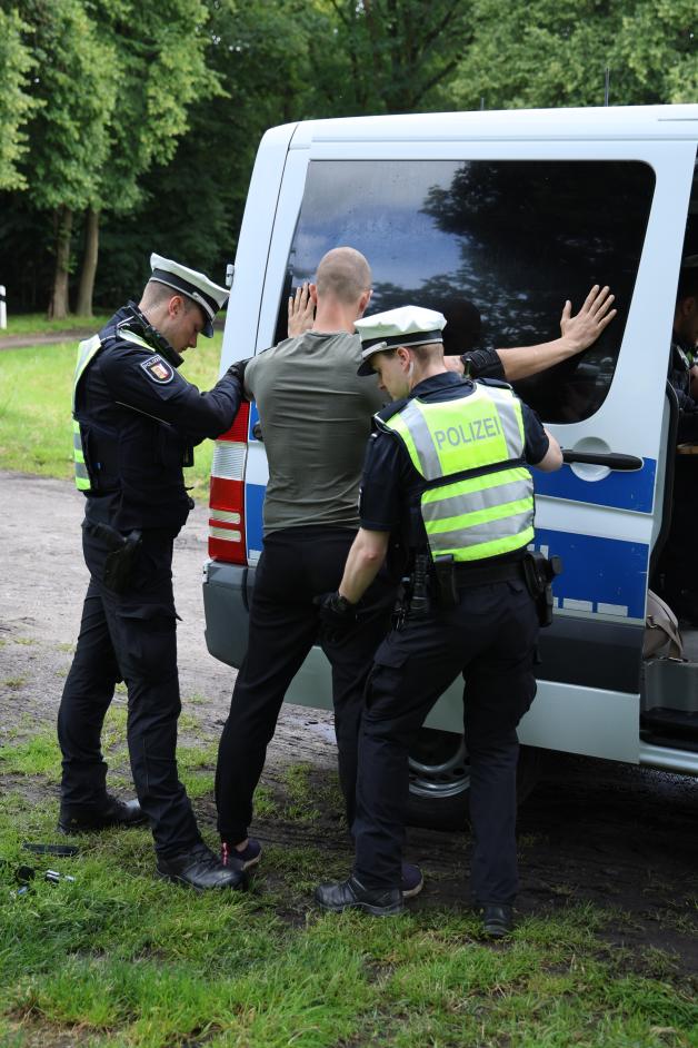 So spannend war die erste Kontrolle der Polizeistudenten