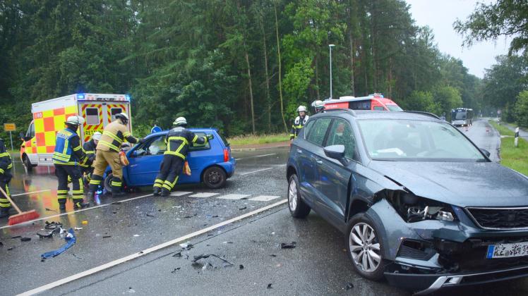 Unfall in Trittau: Zwei Verletzte nach Zusammenstoß zweier Pkw