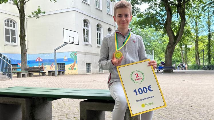 Linus Jonte Gronau aus Delmenhorst rechnet sich bis zur Medaille