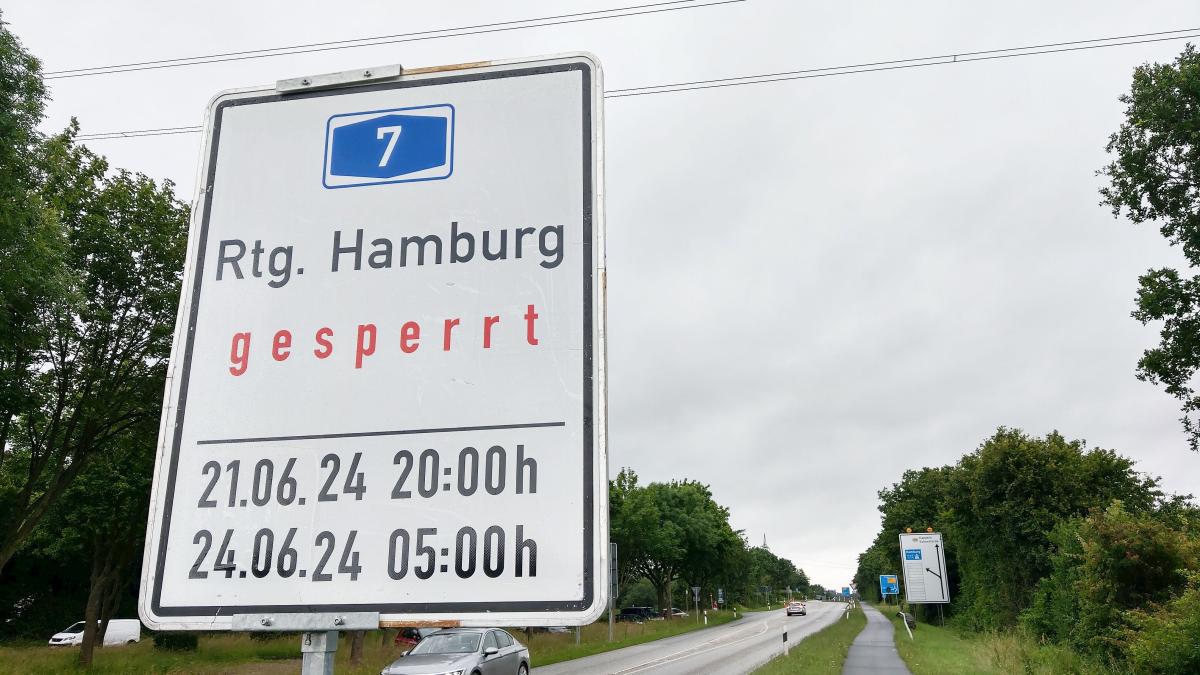 Sperrung aufgehoben: A7 Richtung Hamburg wieder frei