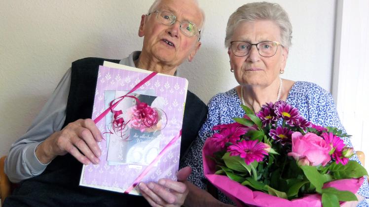 Hermann und Gerda Beckmann aus Hunteburg feiern Diamantenhochzeit