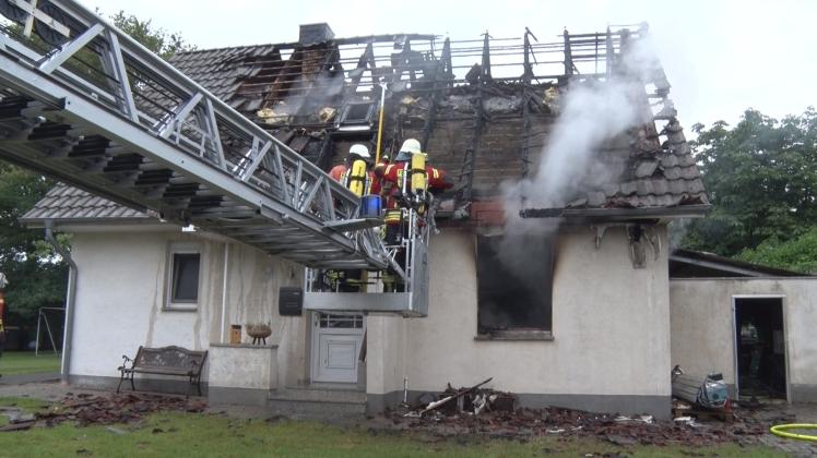 Haus in Menslage nach Brand nicht mehr bewohnbar
