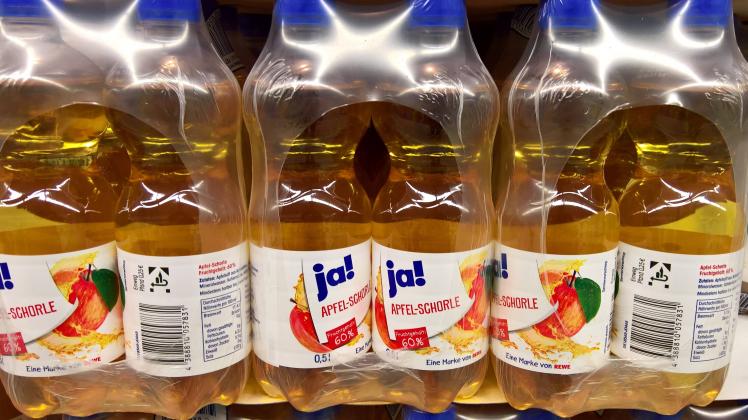 Verletzungsgefahr: Apfelschorle aus Supermärkten zurückgerufen