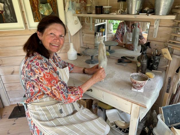 Skulpturengarten in Delmenhorst: Regina Claussen-Daw öffnet Türen