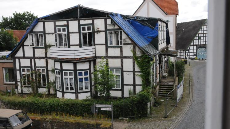 Nach Brand: Fachwerkhaus an Nikolaistraße Bad Essen wird saniert