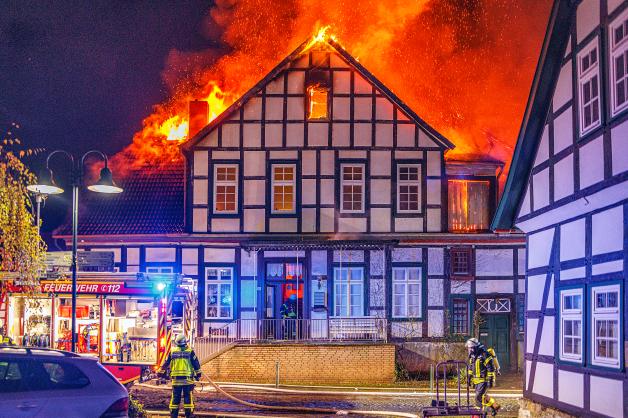 Nach Brand: Fachwerkhaus an Nikolaistraße Bad Essen wird saniert
