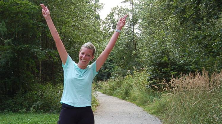 Erster Berglauf zur Ottoshöhe für Nina Lenger aus Melle