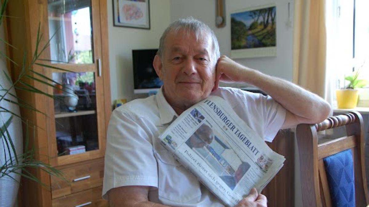 Harry Jensen stellt seit 10 Jahren das Flensburger Tageblatt zu