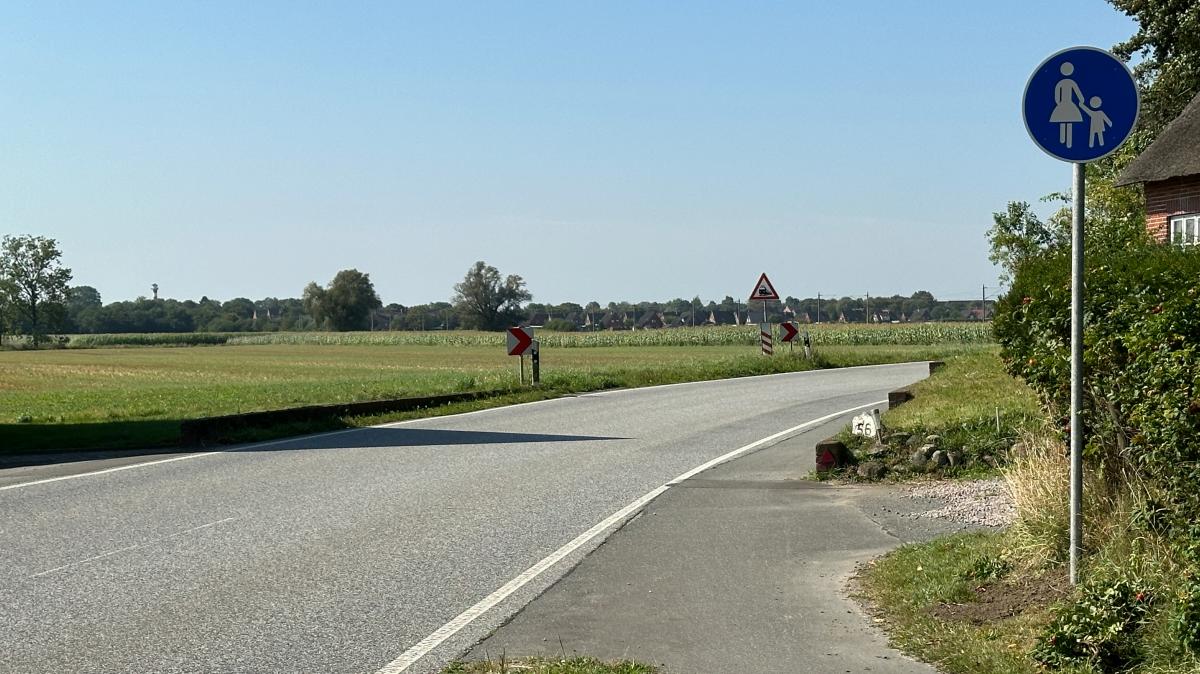 Runter vom Rad: Neue Regelung an Kurve der B431 in Borsfleth