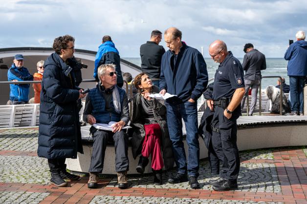 Patrick Nissen aus Flensburg dreht für „Nord Nord Mord“ auf Sylt.