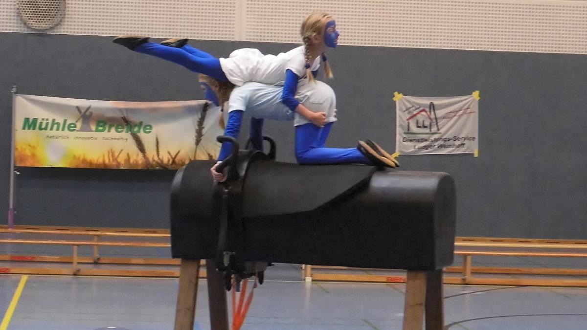 Hohe Kunst auf hölzernen Pferderücken in Wilster