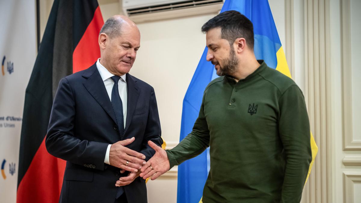 Präsident Selenskyj trifft Scholz und Steinmeier in Berlin