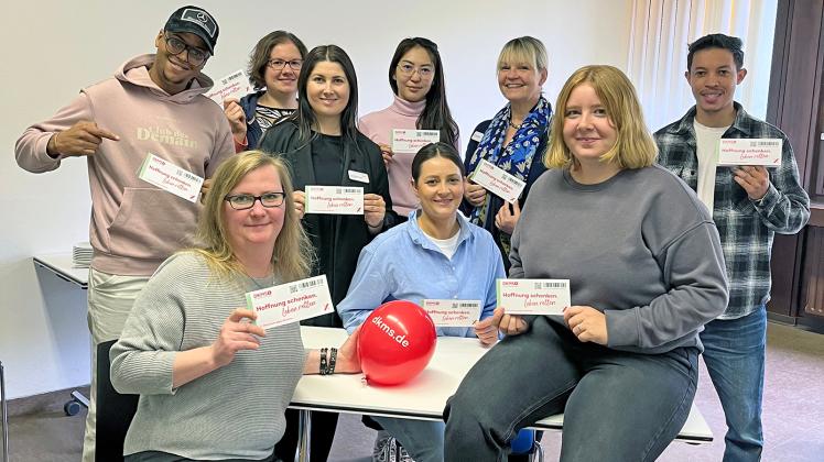 AMEOS Auszubildende setzen Zeichen – Gemeinsam gegen Blutkrebs!