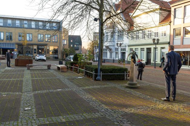 So locker zeigt sich Ex-Bundespräsident Joachim Gauck in Melle