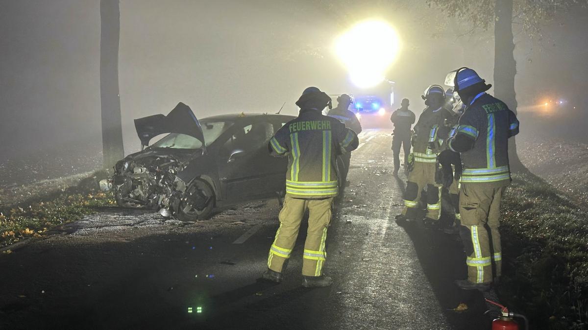 Nach tödlichem Aufprall: Wieder Unfall auf Harpstedter Landstraße