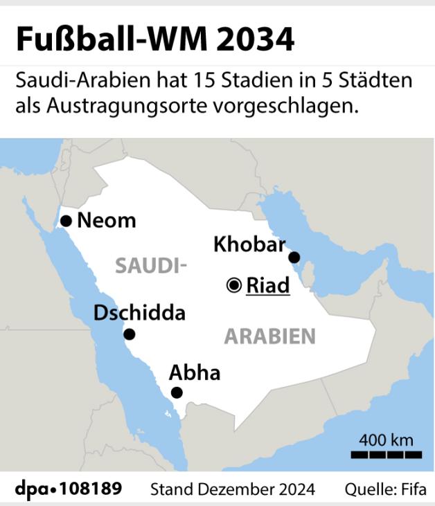 Offiziell: Fußball-WM 2033 in Saudi-Arabien, auch 2030 vergeben