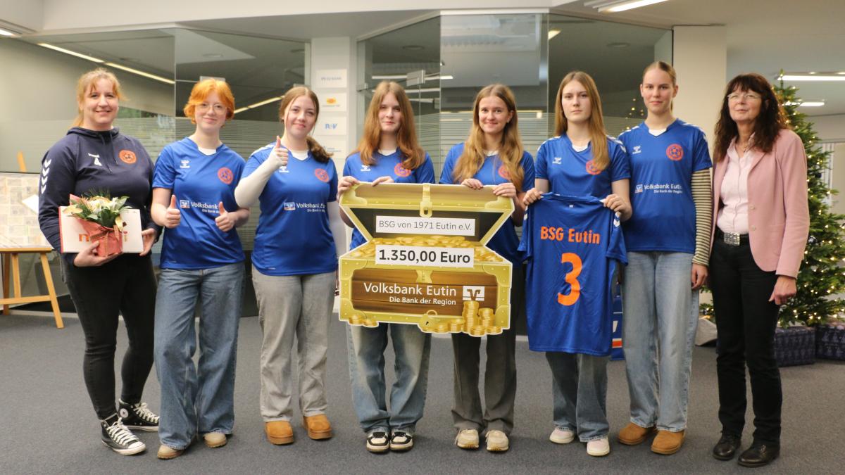 Volksbank Eutin unterstützt BSG Juniorinnen-Team