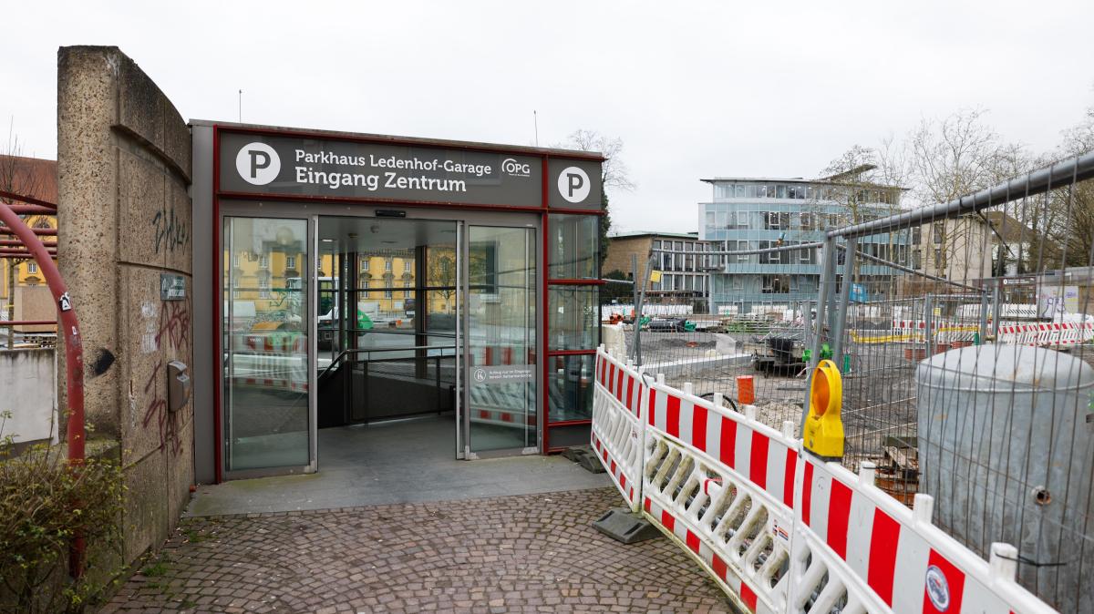 Ledenhof-Garage in Osnabrück wegen Bauarbeiten gesperrt