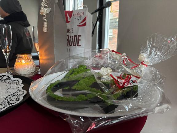 Gosch auf Föhr: Jürgen Gosch beim Richtfest in Wyk