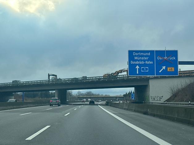 Wallenhorst: Abriss der B68-Brücke über A1 beginnt