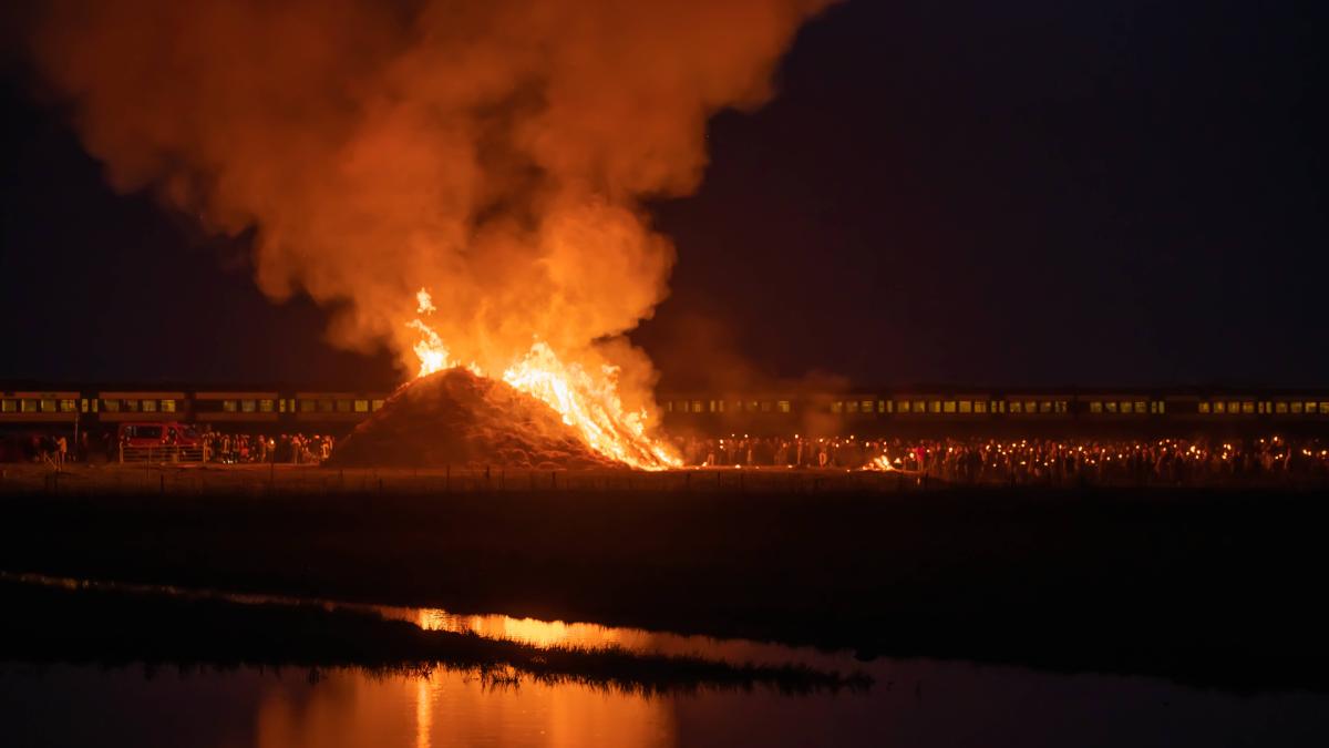 Biikebrennen 2025: Hier brennen heute die Feuer in Nordfriesland