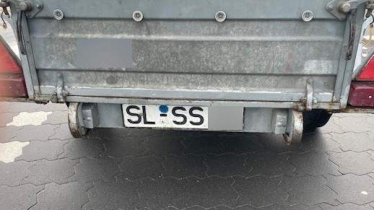 Anhnger Grnes Kennzeichen