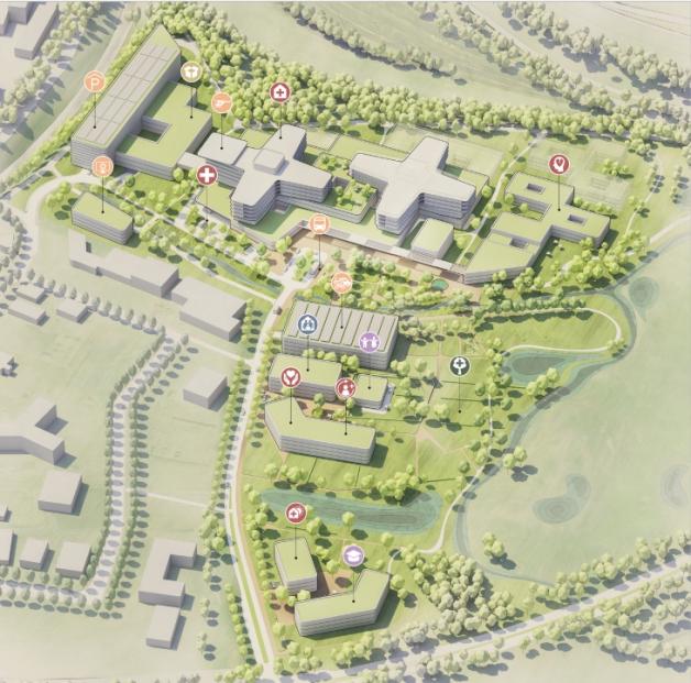 Erster Entwurf für das neue Krankenhaus in Flensburg präsentiert