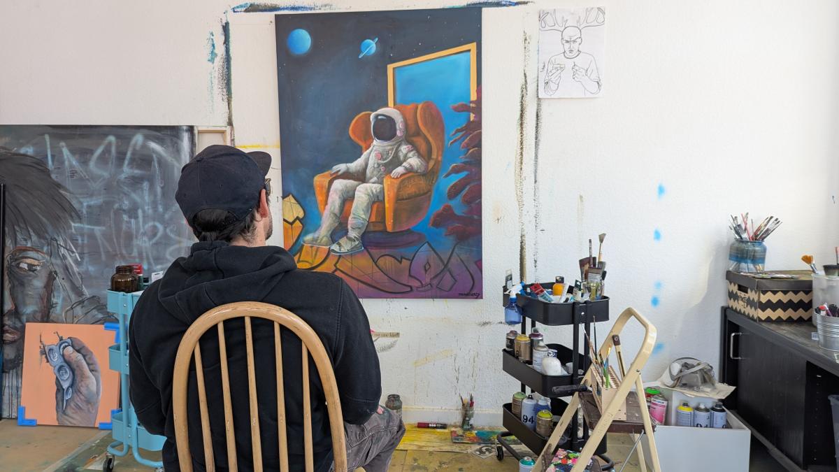 Surreale Kunst mitten in Oldesloe – Andy Peters im Porträt