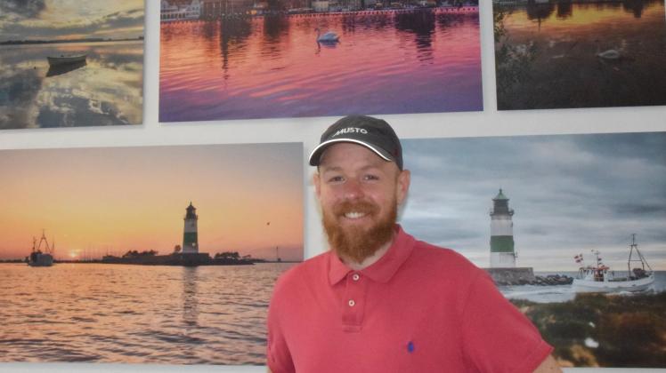 Fotoausstellung in den Sanitärräumen des Stadthafens Kappeln.