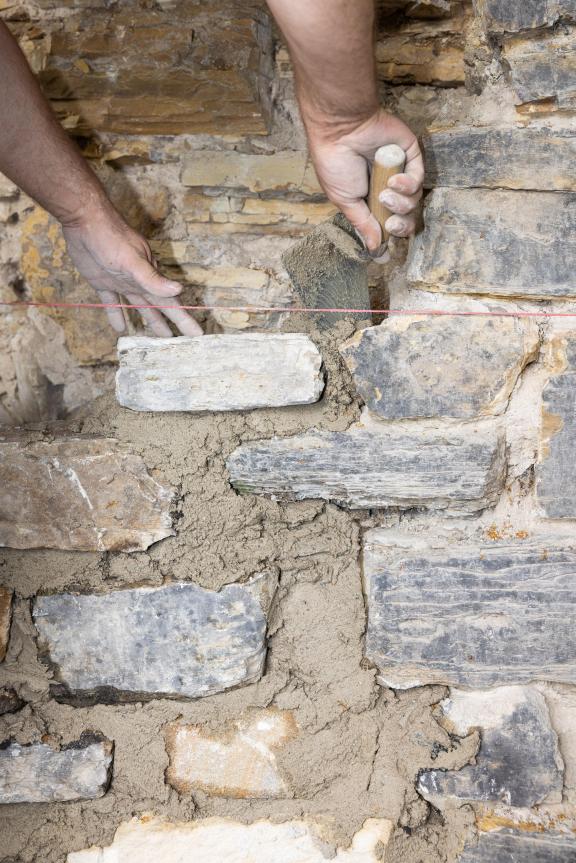 Restaurierung Herrenteichswall Mauer in Osnabrück in Bildern