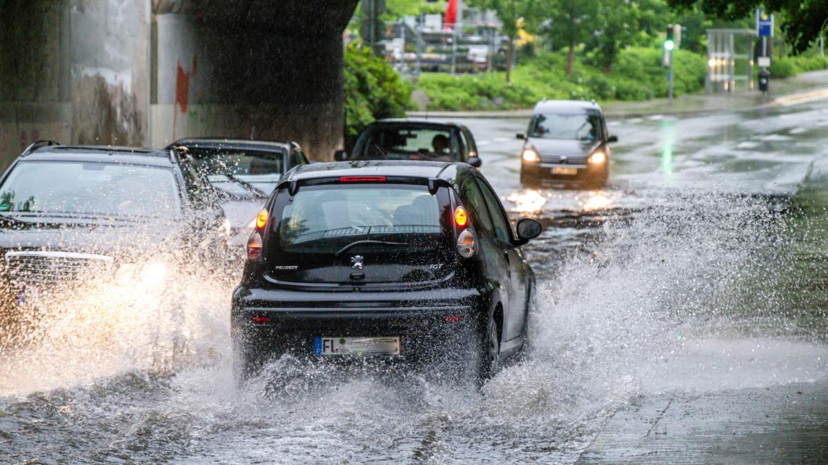 Starkregen: Bis zu 120 Liter westlich von Flensburg erwartet