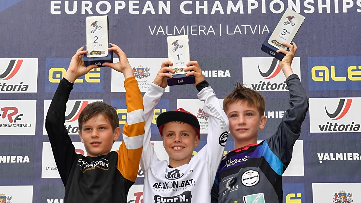 Luke Harms (8) aus Meppen ist BMX-Europameister 2025.