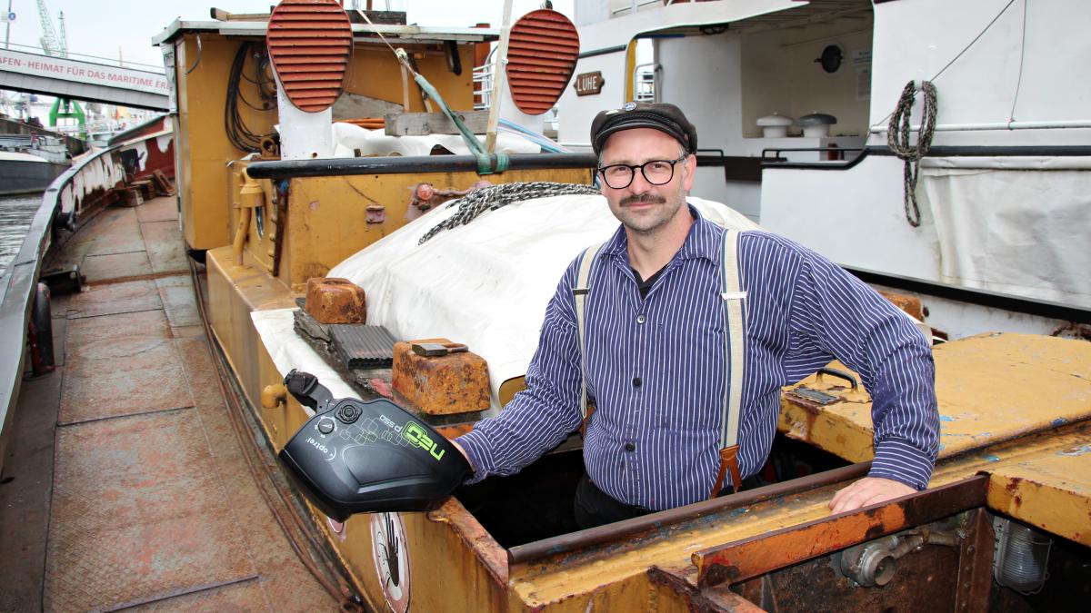 Oliver Kratz rettete den Hamburger Schleppdampfer „Fritz“