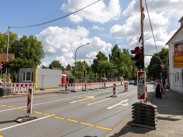 Bahnübergang in Osnabrück Eversburg weiterhin voll gesperrt